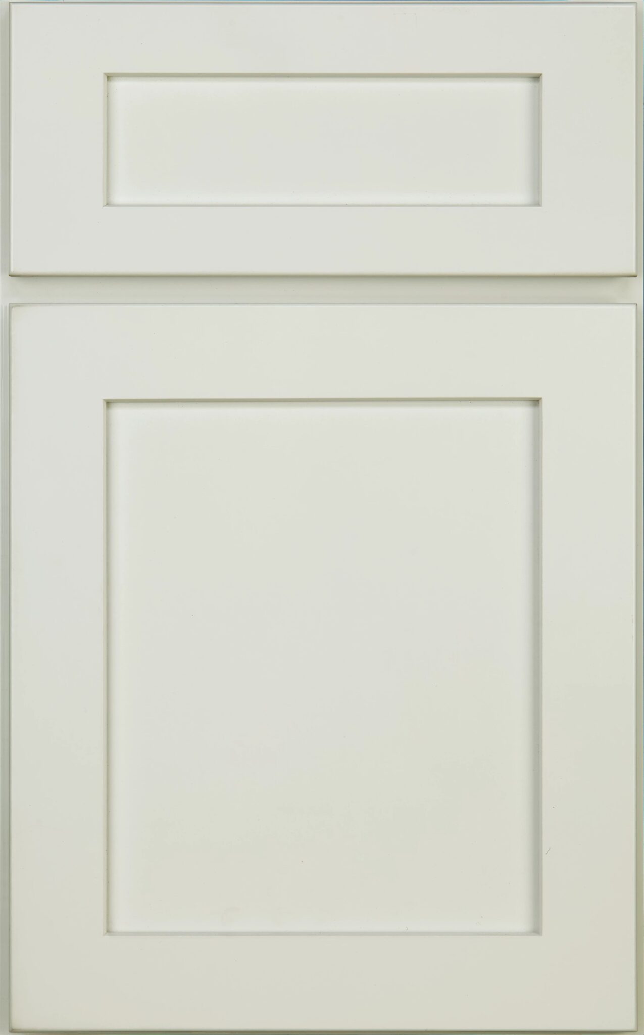 Potter’s Mill Flat Panel in Hydrangea on Paint Grade - Medallion Cabinetry